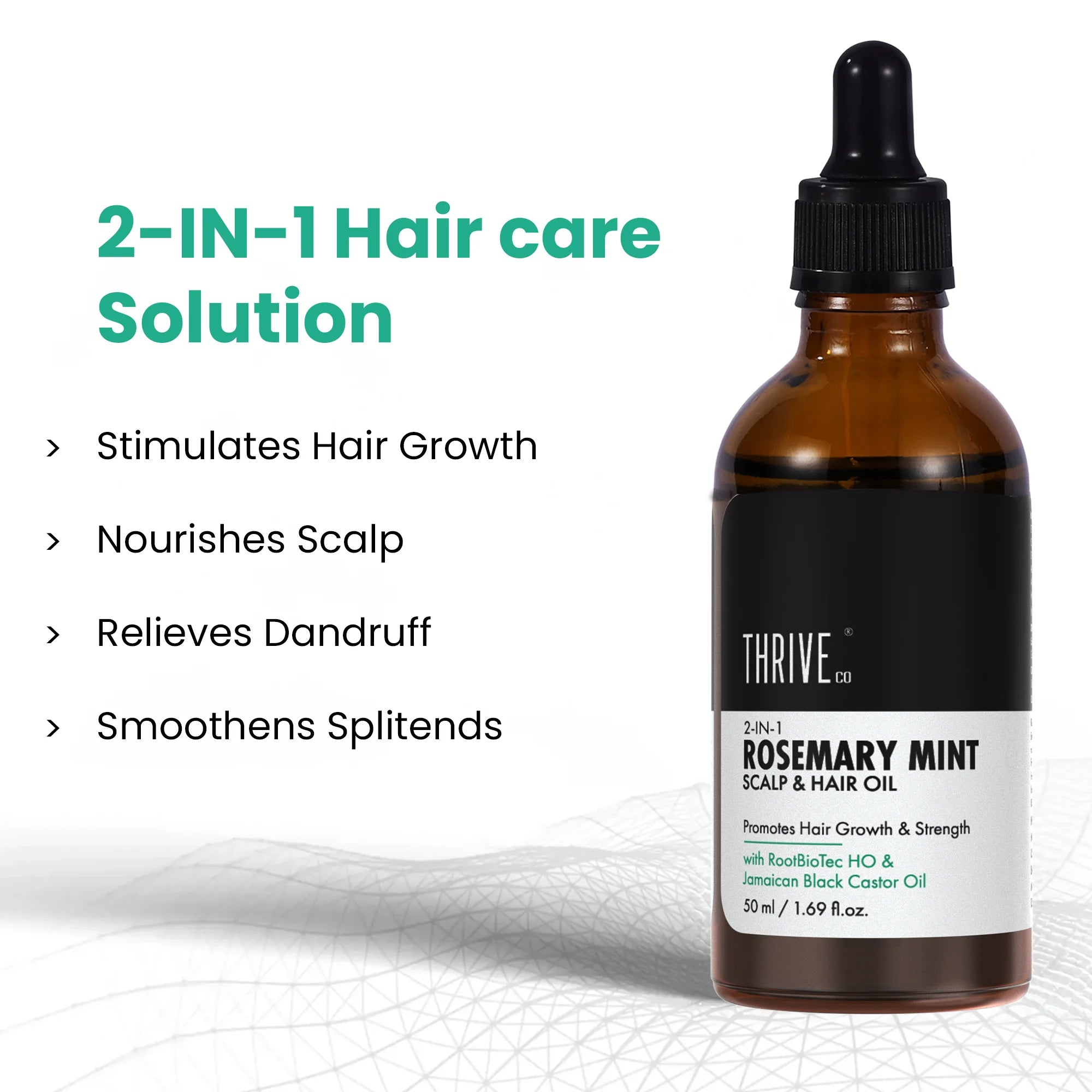 Rosemary Mint Hair Oil for Hair Growth & Strength | ThriveCo – Thriveco.in